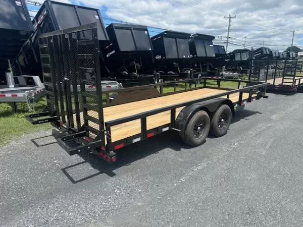 Big Tex 7 X 18 Landscape Utility Trailer – Split Ramp Gate