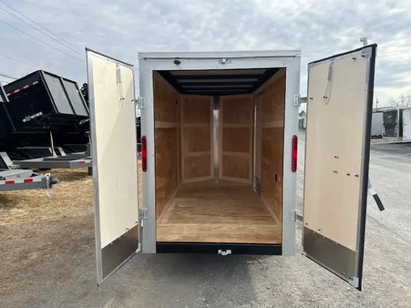 Homesteader 5 X 10 Enclosed V-Nose Cargo Trailer – Barn Doors