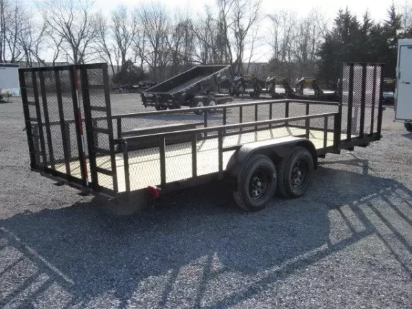 Carry On 7 X 18 Landscape Utility Trailer – Mesh Sides & ATV Gate